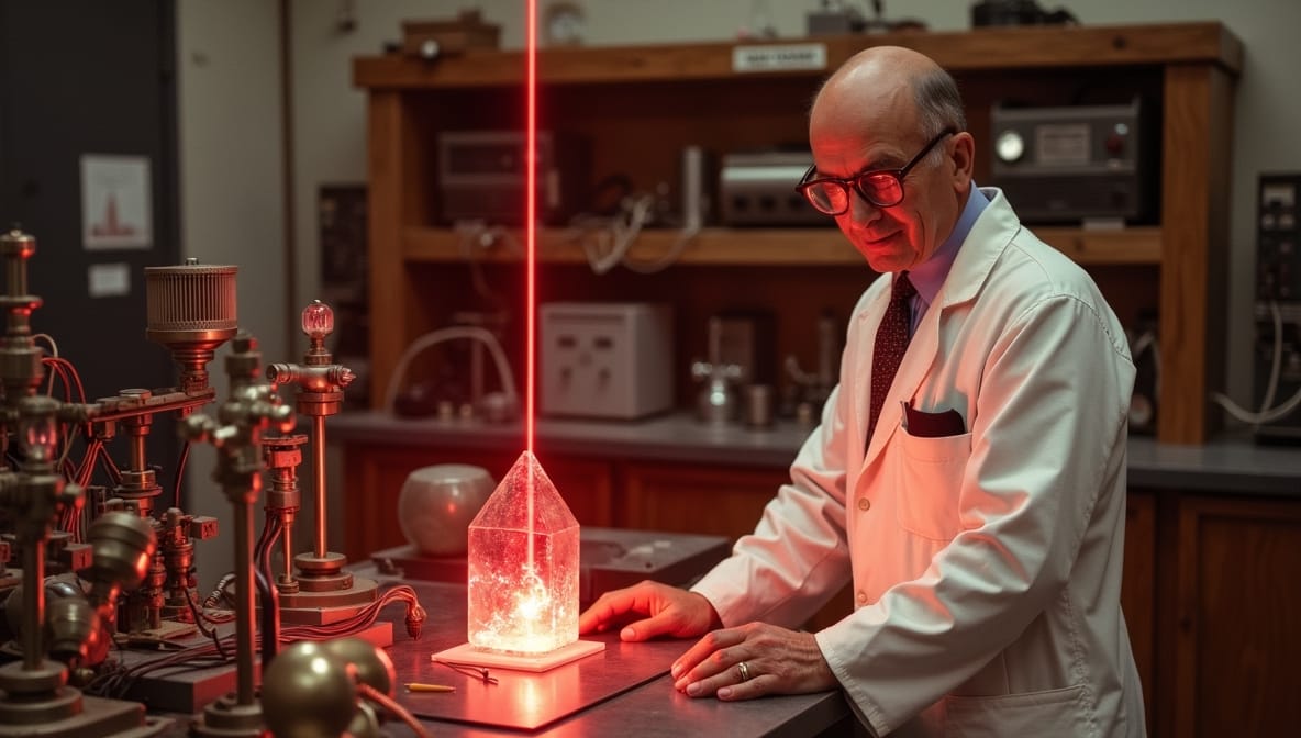 A Spark of Light: The First Laser Demonstration