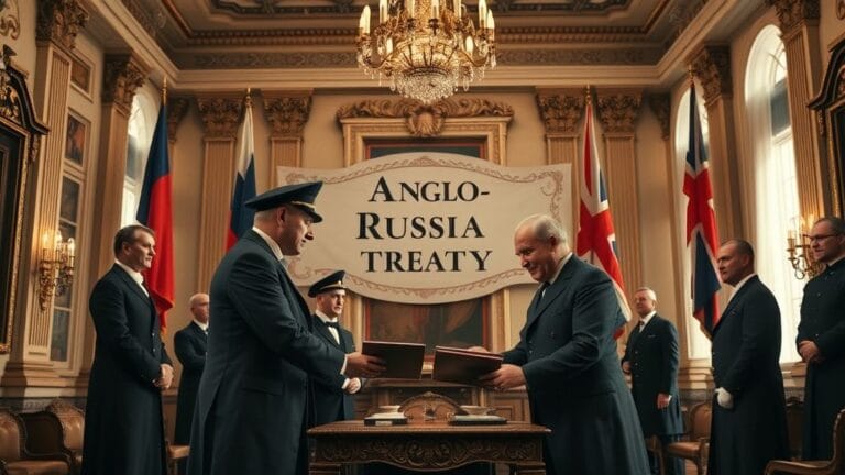 Anglo-Russian Convention Signed 1907 : tournant majeur