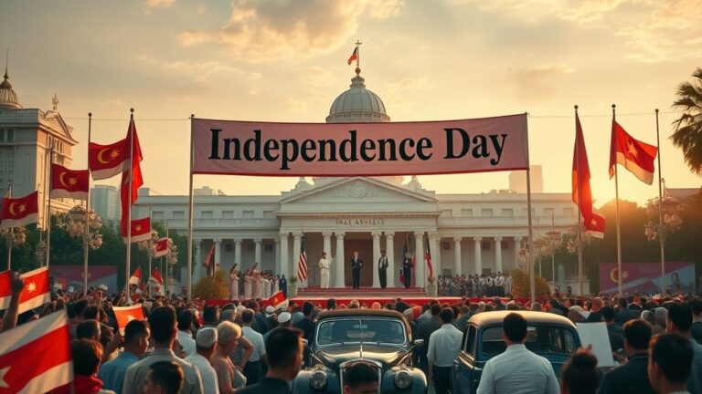 Federation of Malaya Gains Independence 1957 : moment clé