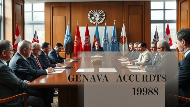 Geneva Accords on Afghanistan Signed 1988 : tournant majeur