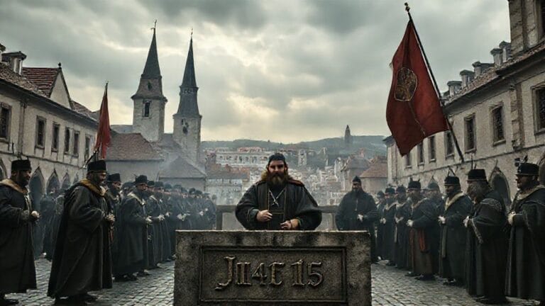 Jan Hus Tried and Executed (state–church rupture) — Constance, Empire ...