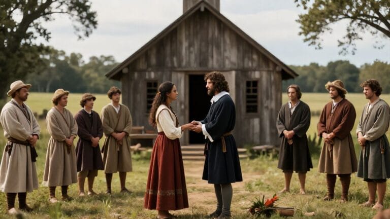 pocahontas marries john rolfe: powerful 1614 wedding drama